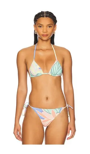 VITAMIN A Gia Triangle Bikini Top - Retro Jungle