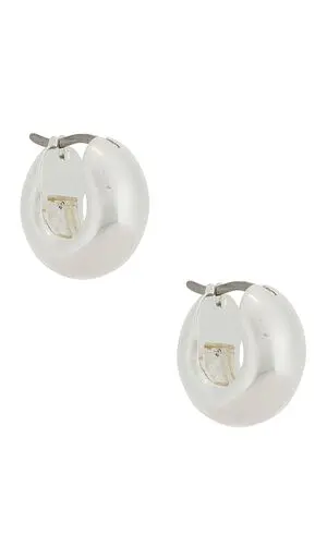 Jenny Bird Mini Tome Hoop Earrings - Silver