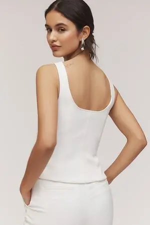 Acler Swanston Corset Top - White