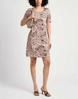 CAMICETTASNOB Mini Flared Paisley-print Dress