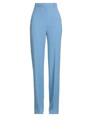 Max Mara Light Virgin Wool Straight-Leg Pants Blue