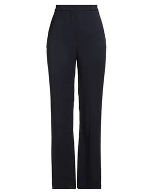 Max Mara Light Virgin Wool Straight-Leg Pants Navy