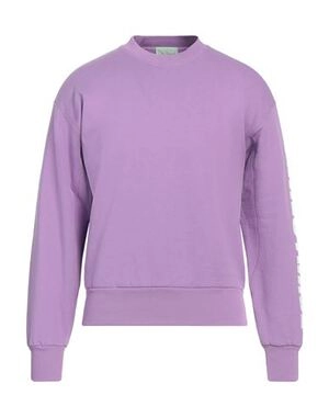 Aries Crewneck Sweatshirt With Logo Print - Lilac