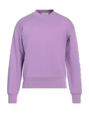 Aries Crewneck Sweatshirt With Logo Print - Lilac