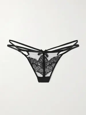 Agent Provocateur Ariella Lace Thong - Black