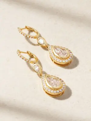 Shay 18-karat Diamond Dangle Earrings - Gold