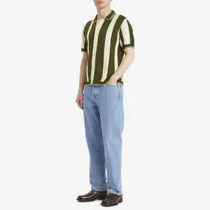 PERCIVAL Knitted Stripe Cuban Shirt