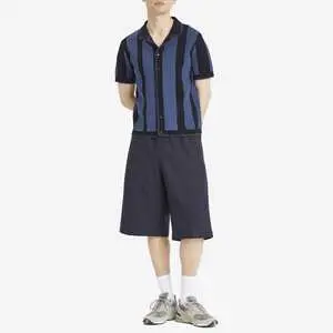 PERCIVAL Knitted Stripe Cuban Shirt