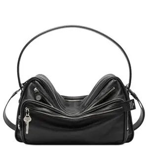 Acne Studios Camero Medium Leather Bag - Black