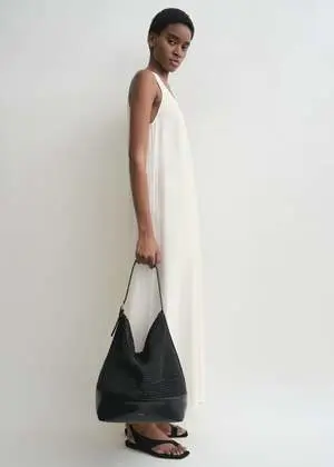 TOTEME Woven-leather Tote Bag