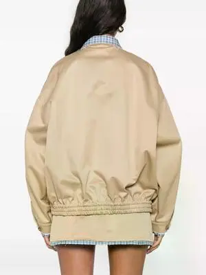 Miu Miu Logo-embroidered Bomber Jacket