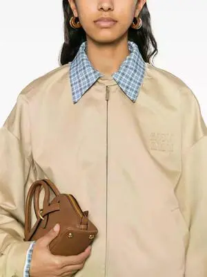 Miu Miu Logo-embroidered Bomber Jacket