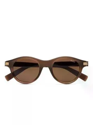 Zegna Round-frame Sunglasses - Brown
