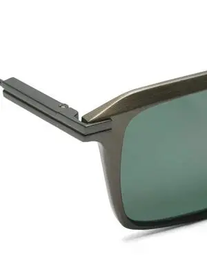 Zegna Metal-frame Square Sunglasses