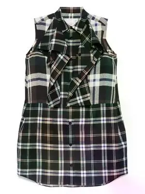 Sacai Checked Mini Dress