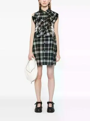 Sacai Checked Mini Dress