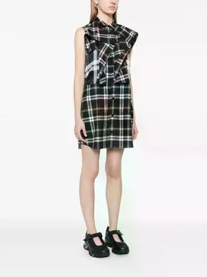 Sacai Checked Mini Dress