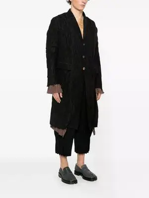 CHIAHUNG SU Textured Layered Coat