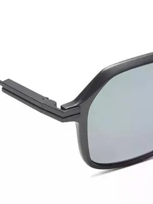 Zegna Octagonal-frame Sunglasses - Black