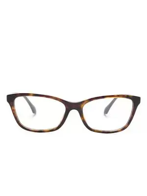 Versace Square Frame Eyeglasses - Brown