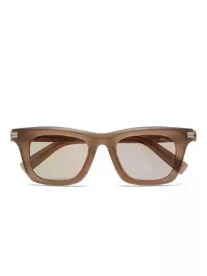 Zegna Square-frame Sunglasses - Brown