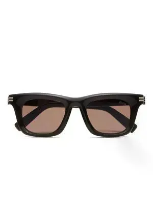 Zegna Oversized Square Sunglasses - Black