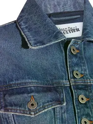 JEAN PAUL GAULTIER Cropped Denim Trucker Jacket