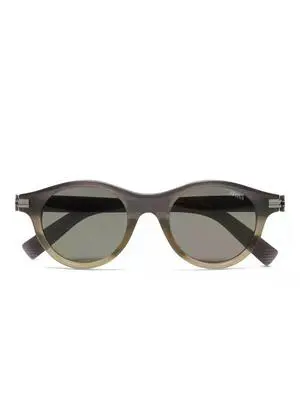 Zegna Round-frame Sunglasses - Grey