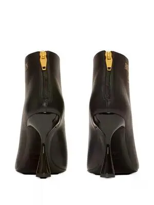 Balmain 95mm Eden Leather Ankle Boots