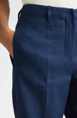 Max Mara Marco Stretch Linen & Cotton Crop Pants