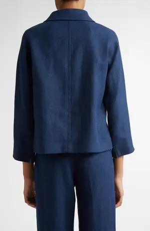 Max Mara Monia Linen Blend Crop Jacket
