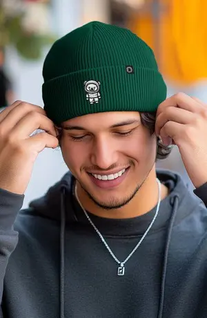 DALIX Ice Bear Beanie - Green