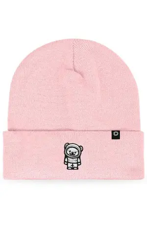 DALIX Dalix Ice Bear Embroidered 12-Inch Knit Beanie Pink