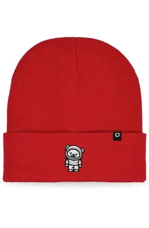DALIX Dalix Ice Bear Embroidered 12-Inch Knit Beanie Red