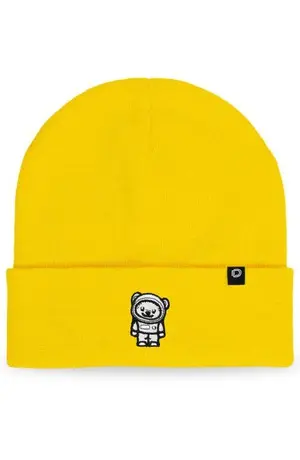 DALIX Dalix Ice Bear Embroidered 12-Inch Knit Beanie Yellow