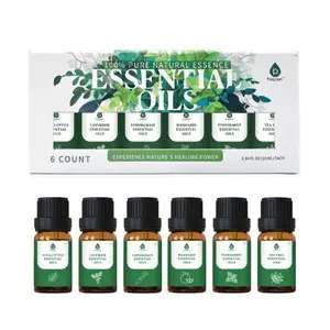 PURSONIC 100% Pure Natural Essence Essential Oils Collection Aromatherapy At Its Finest - Green