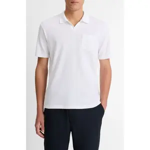 Vince Johnny Collar Polo - Optic White