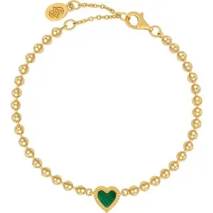 KARMA AND LUCK Heart Charm Bracelet