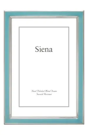 SIENA Enamel & Silvertone 5 X 7-inch Picture Frame - Light Blue