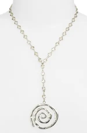 VIDAKUSH Swirl Pendant Y-necklace