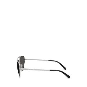 Ralph Lauren Western Pilot Aviator Sunglasses - Shiny Silver