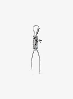 Michael Kors Braided Cord Bag Charm - Silver