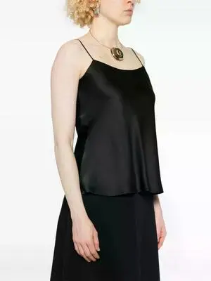 Herno Satin Tank Top - Black