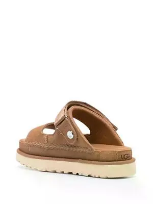 UGG Goldenstar Glide Suede Sandals - Brown
