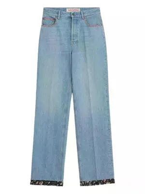 Valentino Garavani Floral Jeans For Men