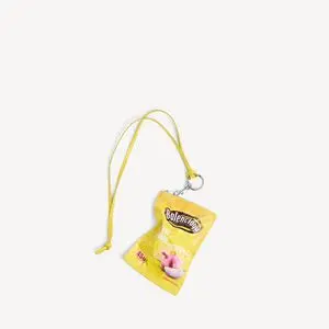 Balenciaga Chips Phone Holder Pouch - Yellow