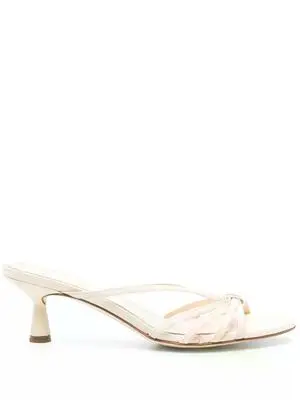 AeydĒ 50mm Leather Sandals - Neutrals