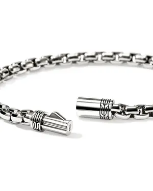 John Hardy Sterling Box Chain Bracelet - Silver
