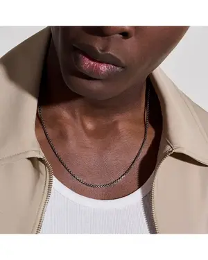 John Hardy Box Chain Necklace - Silver