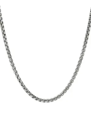 John Hardy Sterling Box Link Chain Necklace - Silver